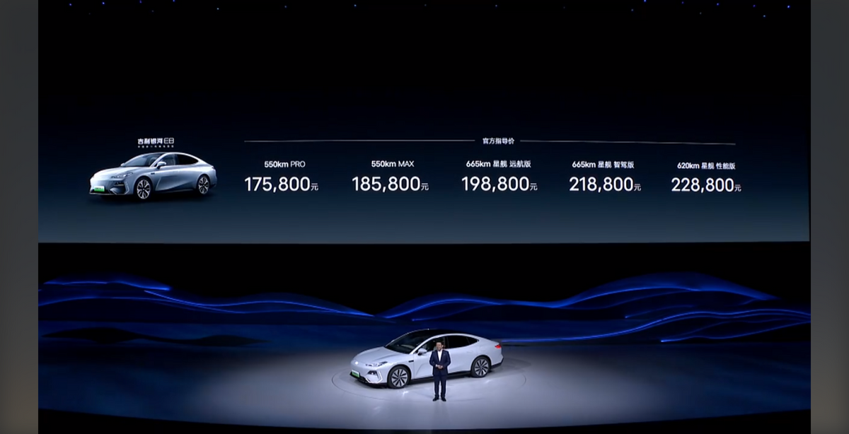 起售17.58w，银河E8上市，8295芯片+45英寸大屏，汉EV：糟了，地位不保！_搜狐汽车_搜狐网