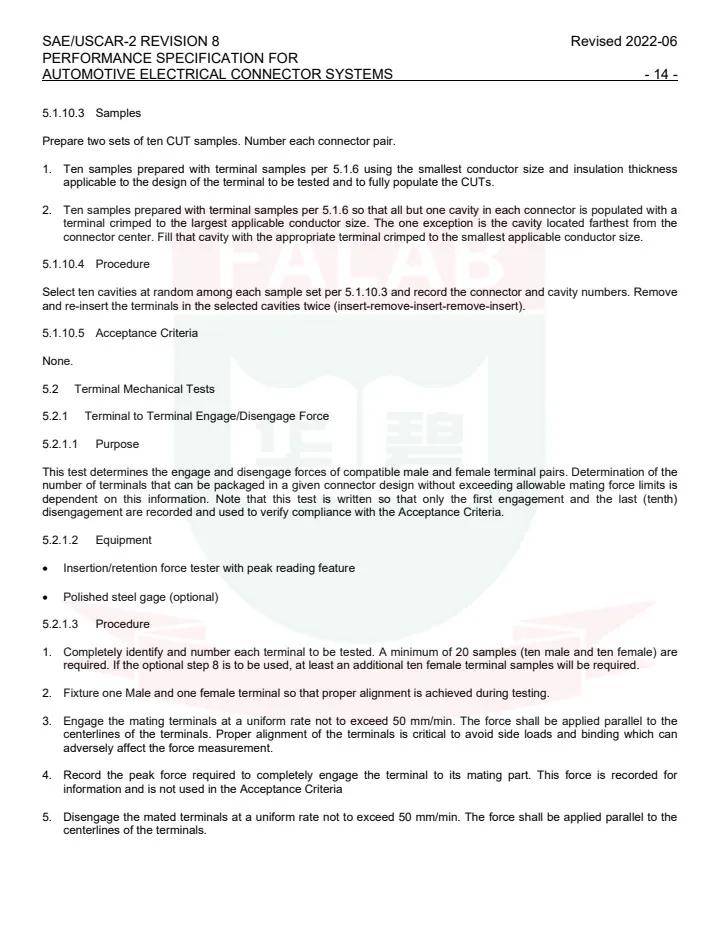 每个连接器人都知道的USCAR-2标准，SAE/USCAR-2 REBISION 8，美系汽车连接器_搜狐汽车_搜狐网
