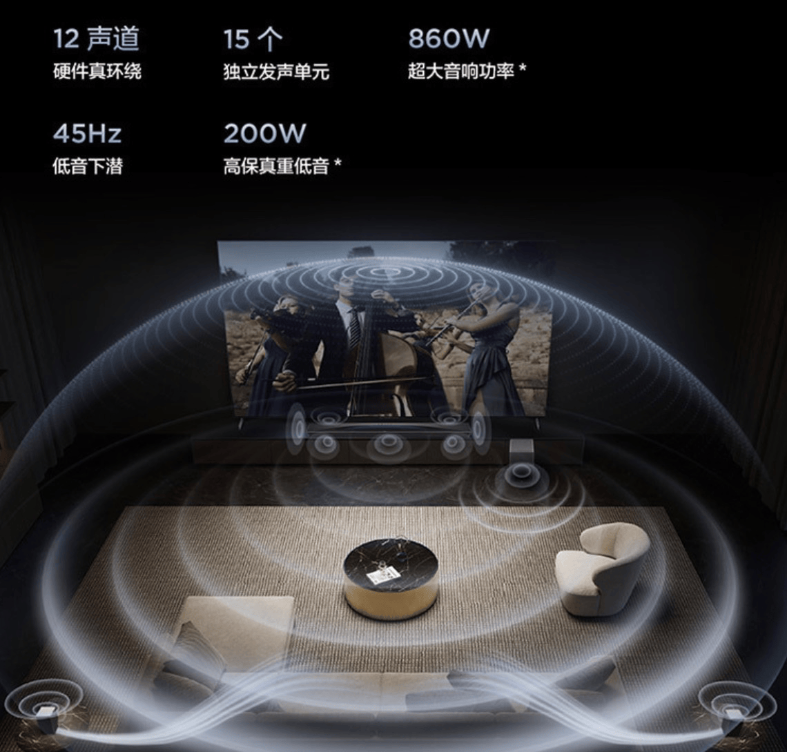 Q85H Pro震撼发布：7.1.4声道+全向声弧技术，打造极致家庭影院！_回音壁_音质_声音