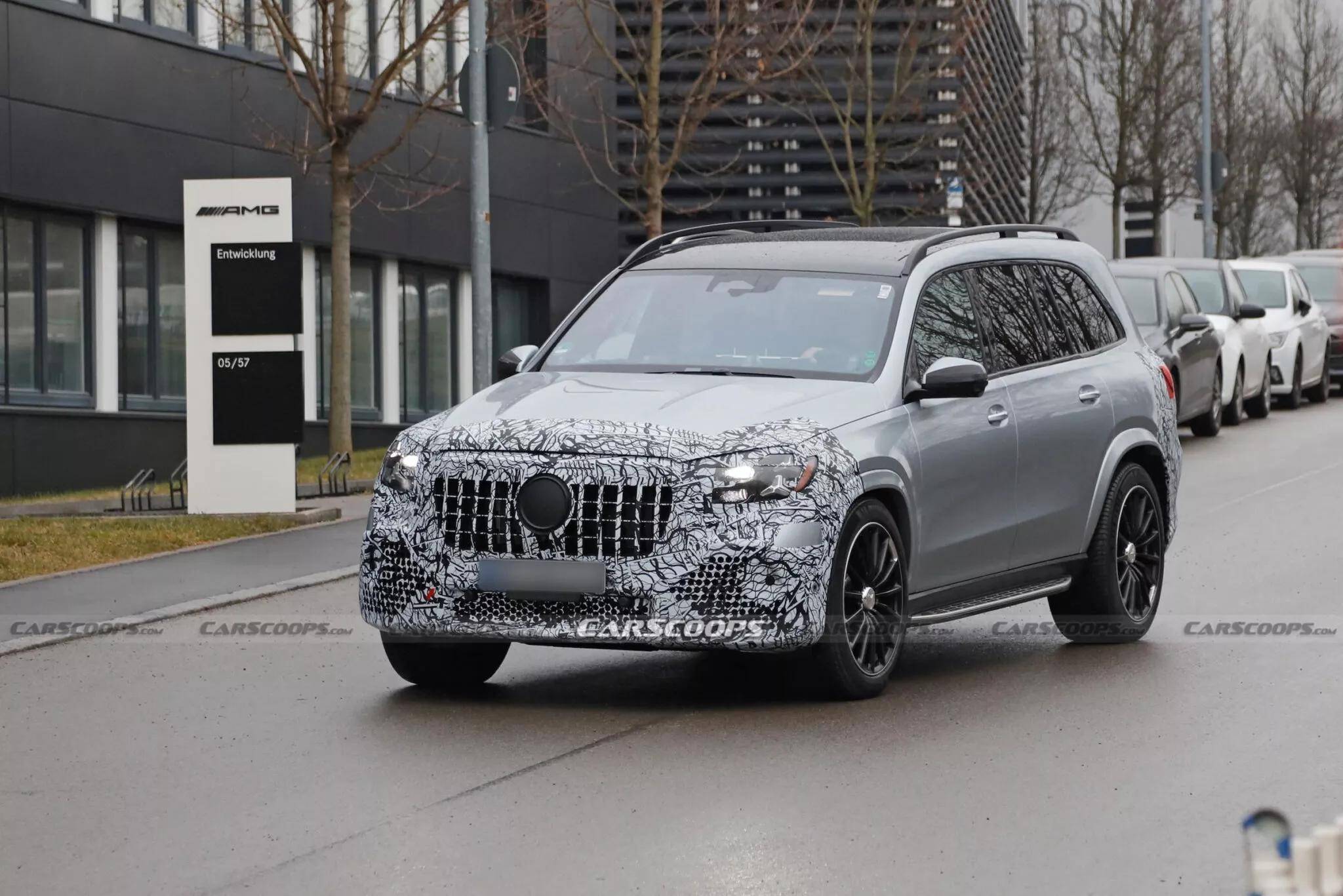 新款AMG GLS63、GLE63和GLE53 PHEV曝光，星型灯组与插混系统成亮点_搜狐汽车_搜狐网