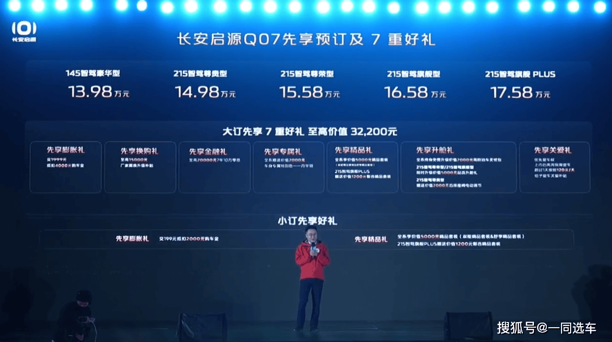 长安尖端科技的最强沉淀，启源Q07先享预订，13.98万元起_搜狐汽车_搜狐网