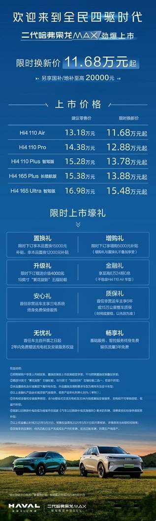 标配Hi4，二代哈弗枭龙MAX上市限时换新11.68万元起_搜狐汽车_搜狐网