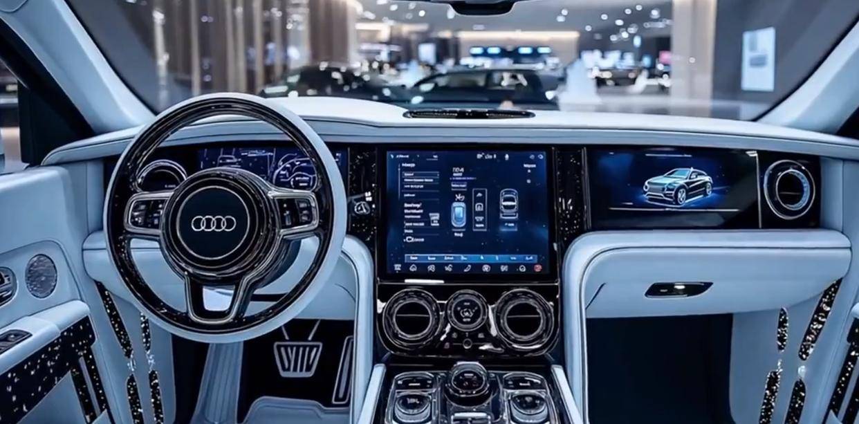 2026款奥迪Q7亮相，8.2L油耗+L4级自动驾驶，三块 OLED巨屏降维打击