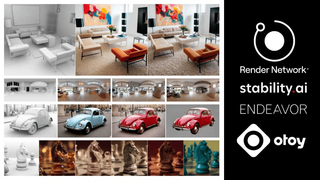 强强联合，Stability AI与OTOY宣布合作！使用分布式 GPU计算开发下一代 AI 模型和开放标准_工作_Network_Render