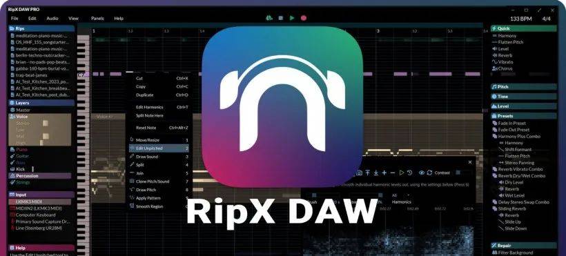 世界首款 AI 音频工作站软件 RipX DAW 升级 7.1_工具_音源_人工智能