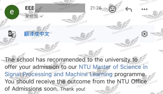 2024 VH Offer | NTU理工科新添一枚~信号处理与机器学习Offer到_留学_求职_of