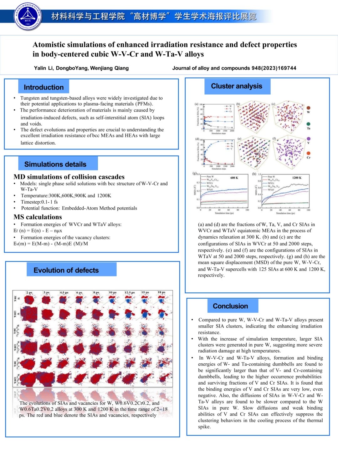 第三届“高材博学”学生学术海报评比 活动投票通道开启！_材料_结构_功能