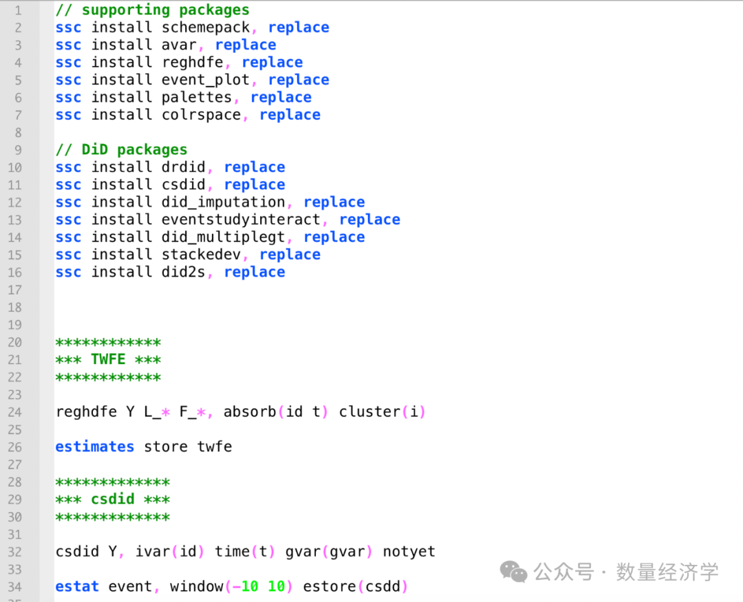 event_plot：一键绘制csdid、did_imputation等7种DID异质稳健估计量图_and_命令_参考