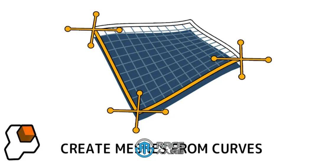 Curves to mesh贝塞尔曲线表面建模Blender插件V2.8.0版_Mesh_支持_网格
