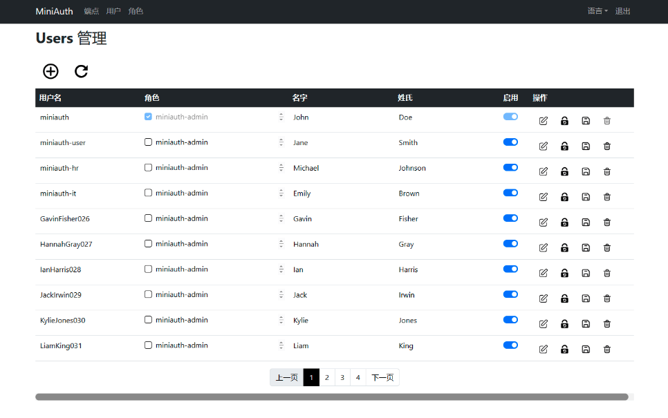 .NET轻量级开源权限认证项目MiniAuth_管理_系统_集成