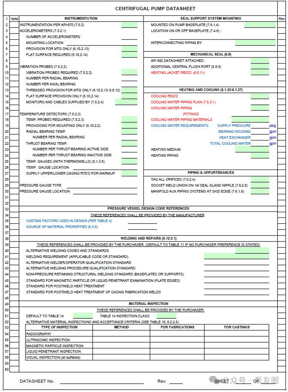 全网首发 | API 610第12版标准解读第19期（中英文对照）(完结）_Sheets_and_the