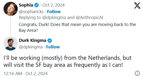 OpenAI联合创始人Durk Kingma加盟Anthropic_研究_模型_领导