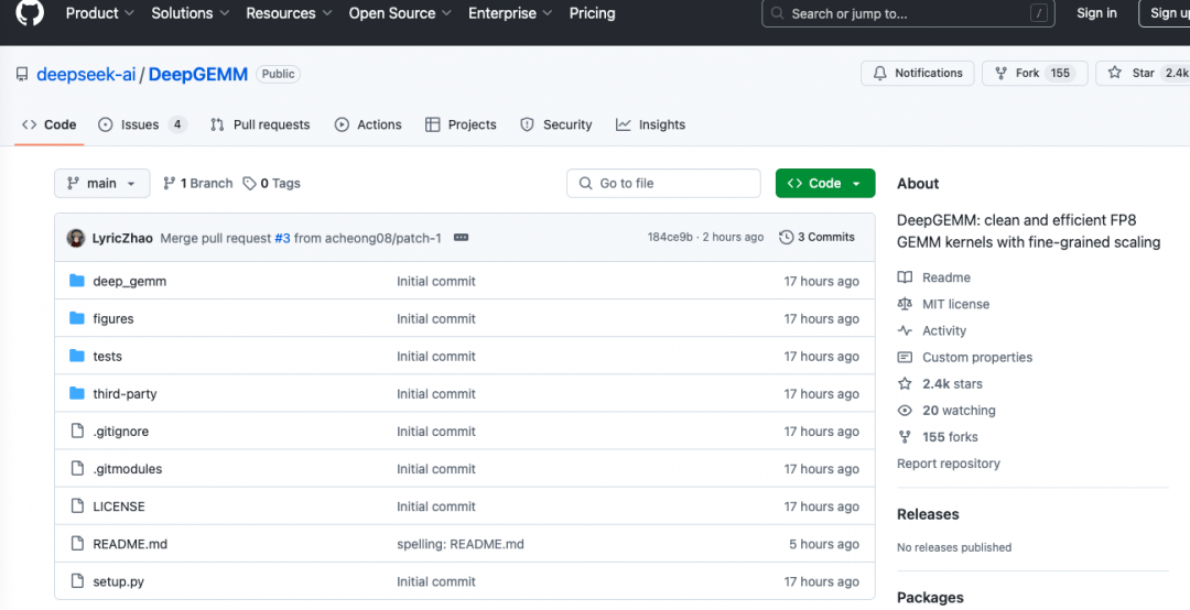DeepSeek开源高效FP8矩阵乘法库DeepGEMM_性能_代码_核心