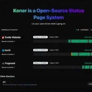 炫酷又实用！一款轻量级监控系统开源了，老司机也要靠边站？_Kener_服务_Github