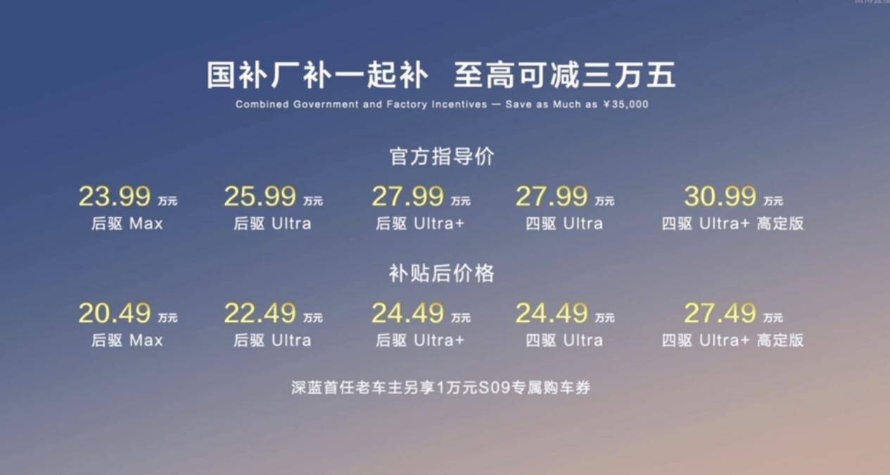 深蓝S09上市，20万级大6座SUV新选择，能否撼动理想L9地位？_搜狐汽车_搜狐网