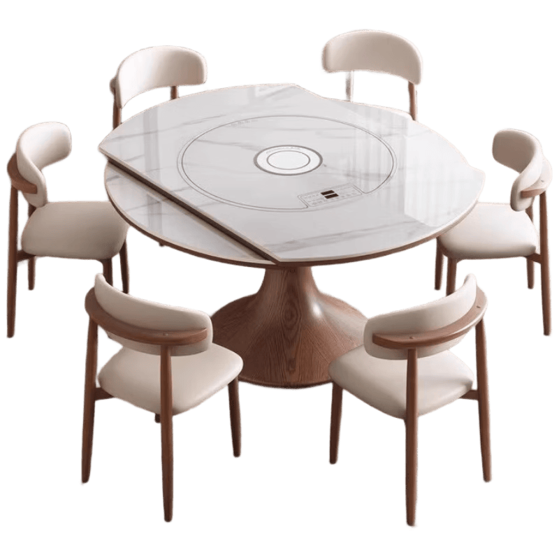 体验家庭聚餐的新境界——紫文轩中古风实木餐桌_家人_用餐_美味