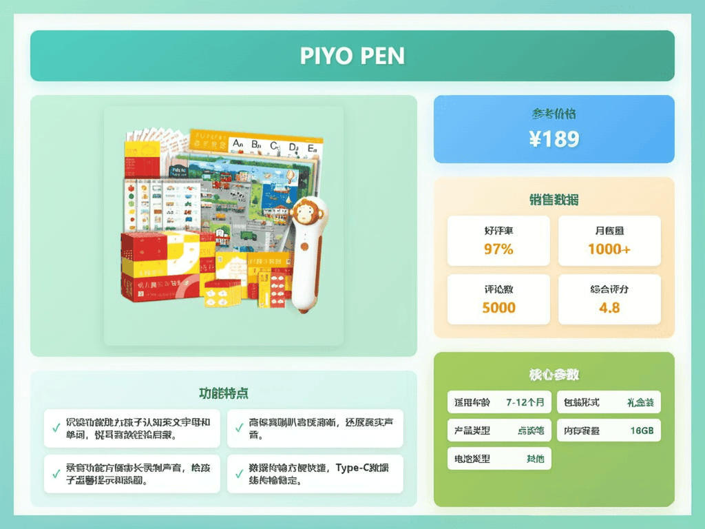 PIYO PEN点读笔评测：推荐这6款，学习效果翻倍，寓教于乐！_孩子_互动_球球