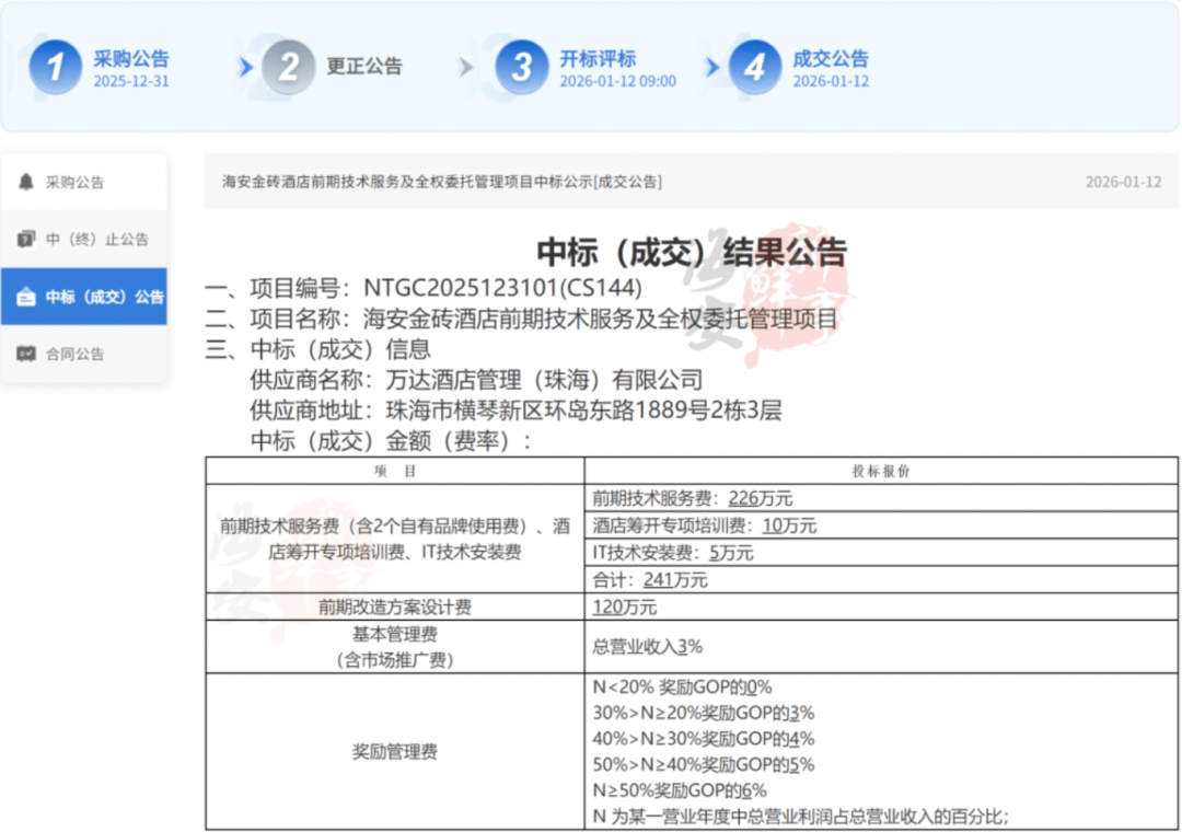 重磅！海安地标「金砖酒店」即将更名！万达中标！_的项目_中洋_国资